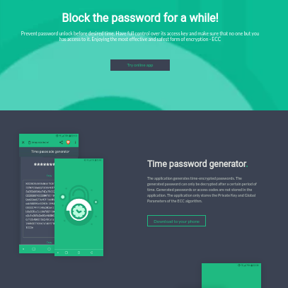 TimePasscode - online password time locker mobile app